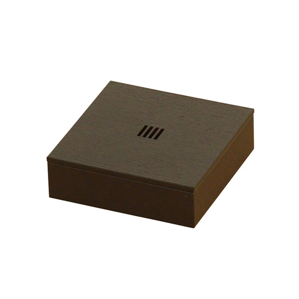 52875 SB 正角菓子入れタモ格子模様ブラック - ショップスアシスト